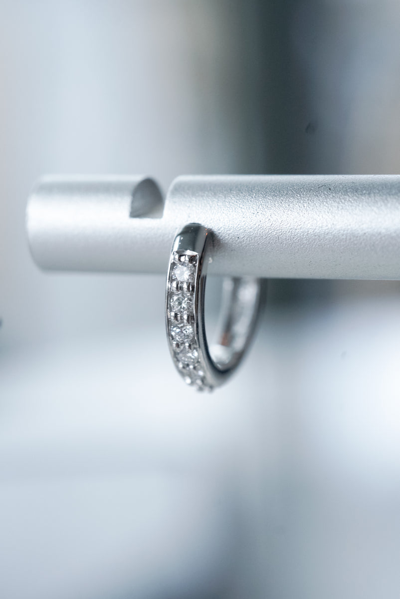 Sage Diamond Huggies | Soami – SOAMI